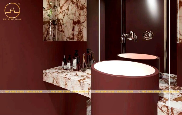 Đá Marble Calacatta Red - PHÚ HƯNG STONE
