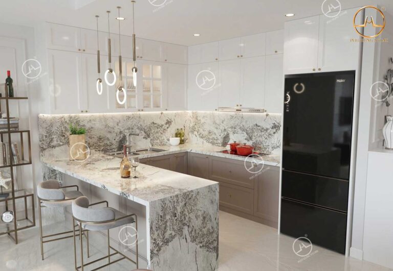 Đá granite ốp bếp - Báo giá + TOP 10 mẫu đẹp nhất